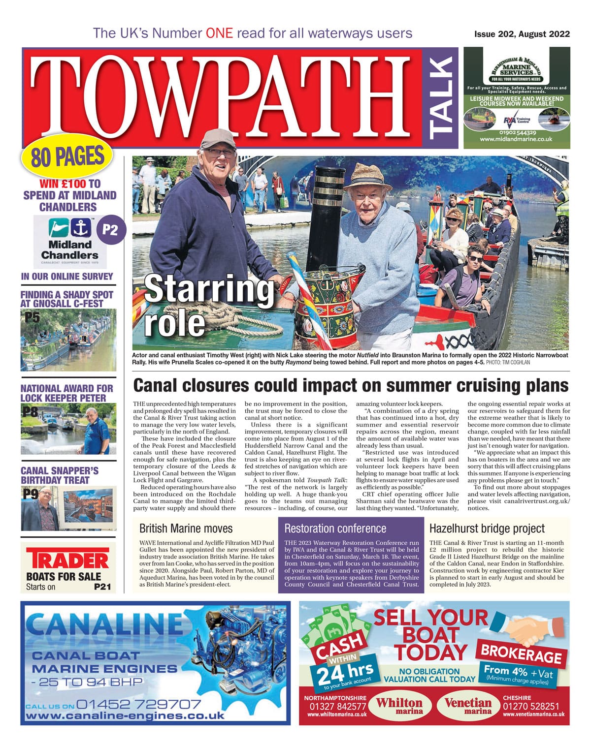 Inside the August issue of Towpath Talk | Towpath Talk