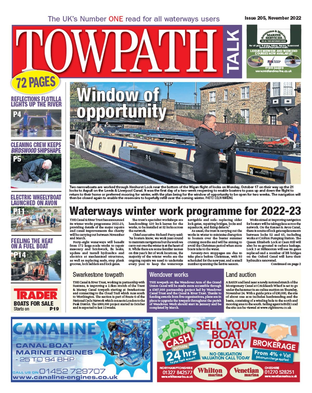Inside the November issue | Towpath Talk