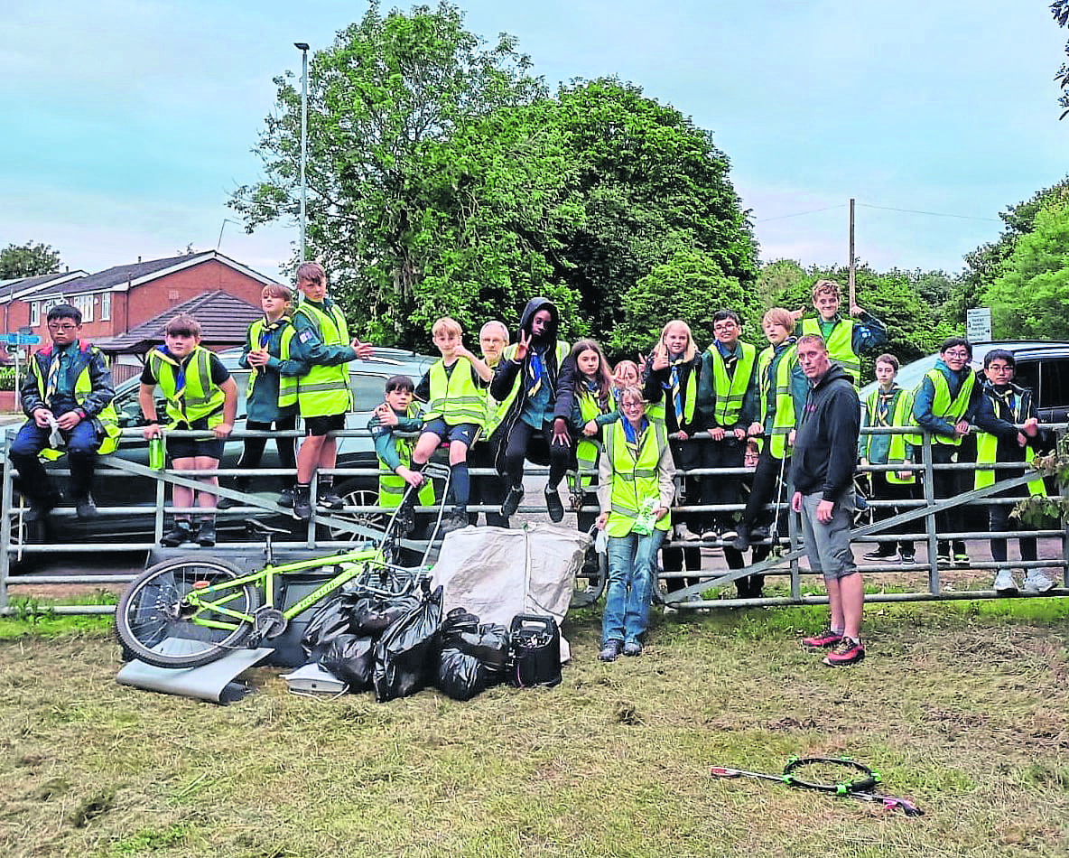 FLY TIPPING: Scouts & volunteers sort it... | Towpath Talk
